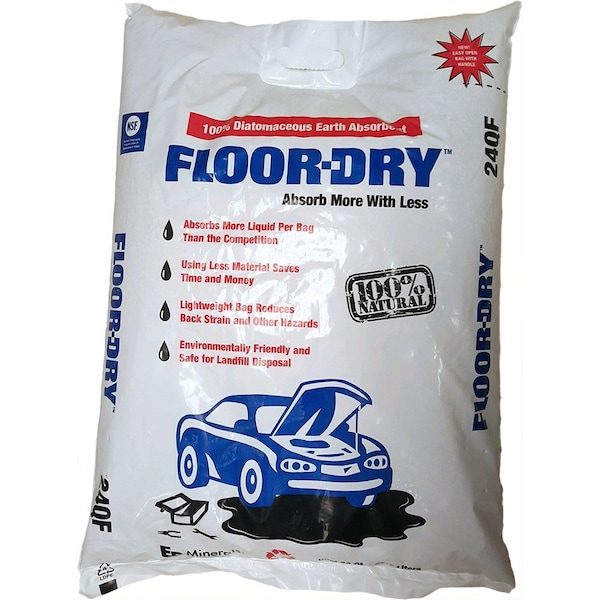 Ep Minerals Floor-Dry Loose Absorbent, Diatomaceous Earth, 25 Lb FD85 ...