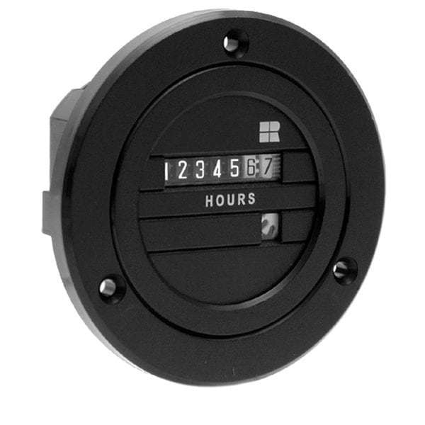 Trumeter 7D Elemech H/M Fls Sq Mnt NRst 10-28VDC Electromechanical Hour ...