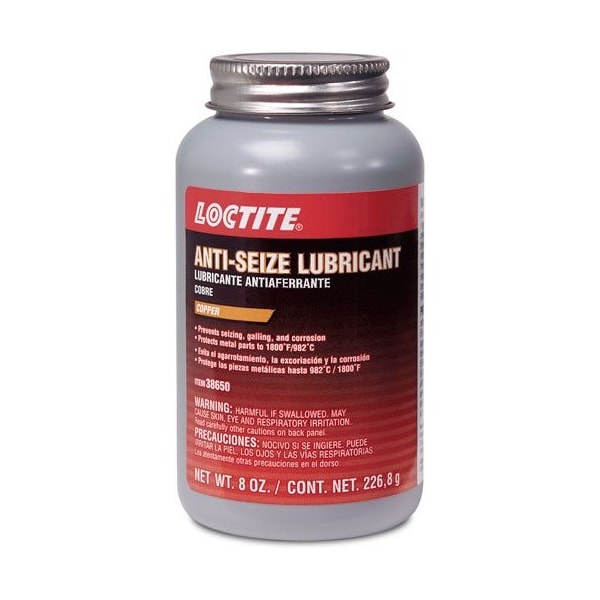 Loctite Copper Anti-Seize Lubricant 8oz Brushtop Bottle 555336 | Zoro