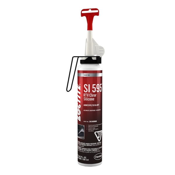 Loctite SI 595 RTV Silicone Adhesive Sealant 190ml Power Can Clear ...