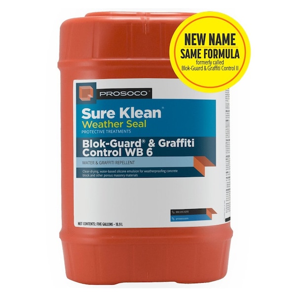 Prosoco Blok-Guard & Graffiti Control WB 6 40193-05GAL | Zoro