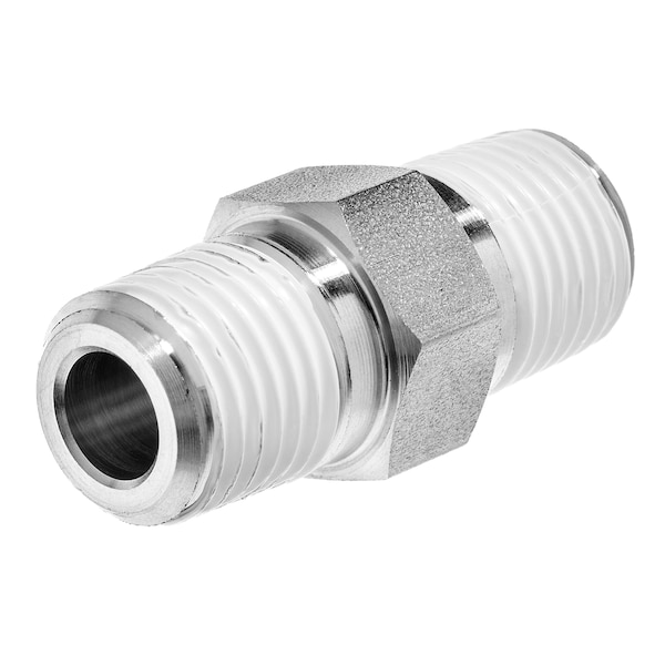 Usa Industrials Pipe Fitting w Sealant 316SS Instrumentation Hex Nipple ...