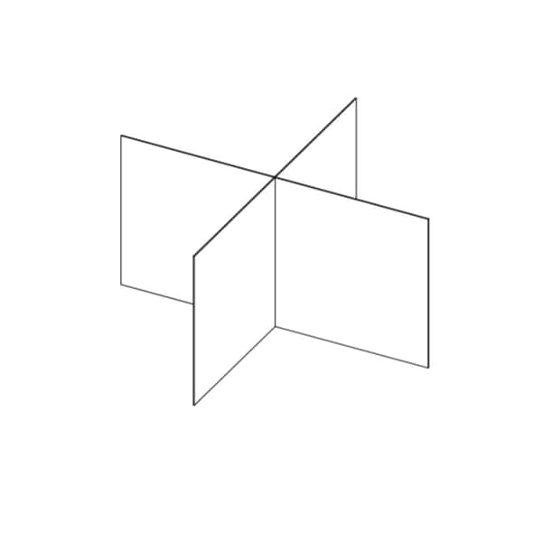 Usa Industrials White Compartment Divider - 1/8" T x 24" H - For 60 ...