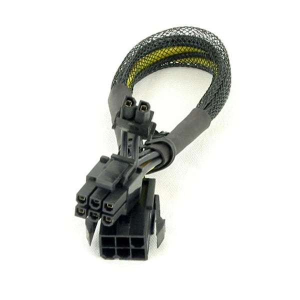 Works PCI Express 6-Pin To PCI Express 6 Plus 2-Pin Cable Adapter- 10 ...