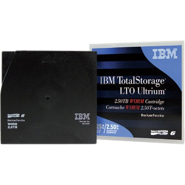 Ibm 2.5-6.25 TB Ultrium LTO-6 Worm Data Cartridge - Barium Ferrite ...