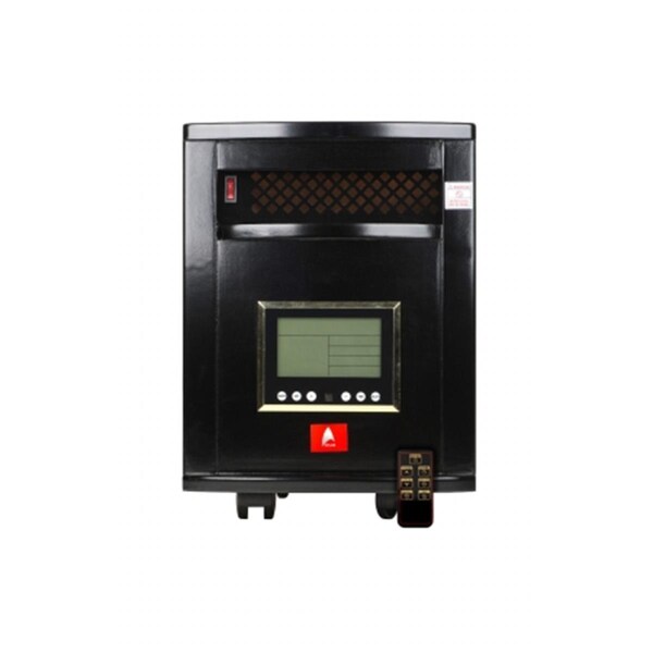 Atlas Premium Black Indoor Quartz Infrared Heater with Remote Control 6 ...