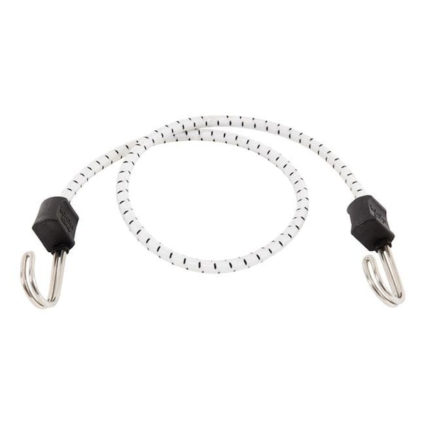 Keeper 8866196 32 in. Marine Twin Anchor Bungee Cord; White & Black ...