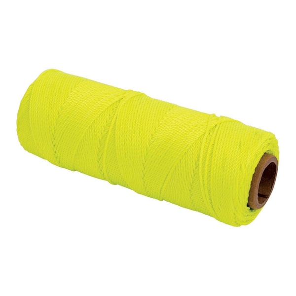 Tool Fluorescent Yellow Twisted Masons Line, 1000 ft. - No.18 Nylon ...