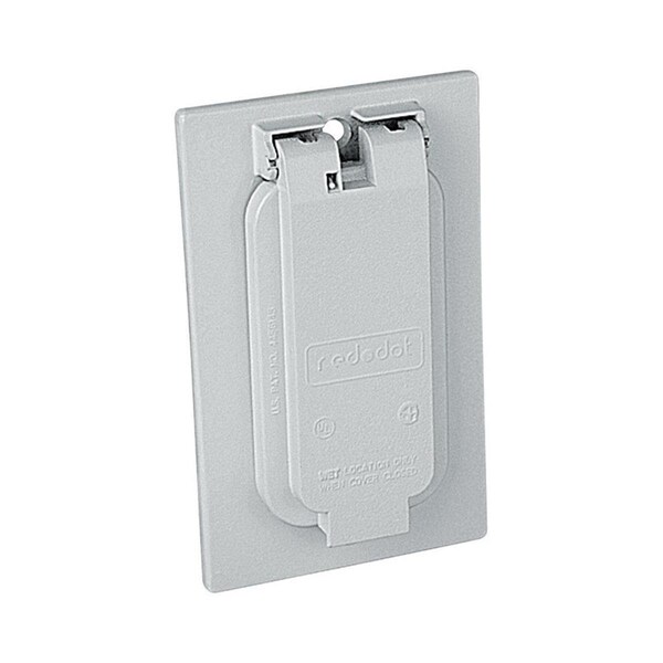 Red Dot Red Dot 3819463 Rectangle Zinc 1 Gang Weather Proof Receptacle ...