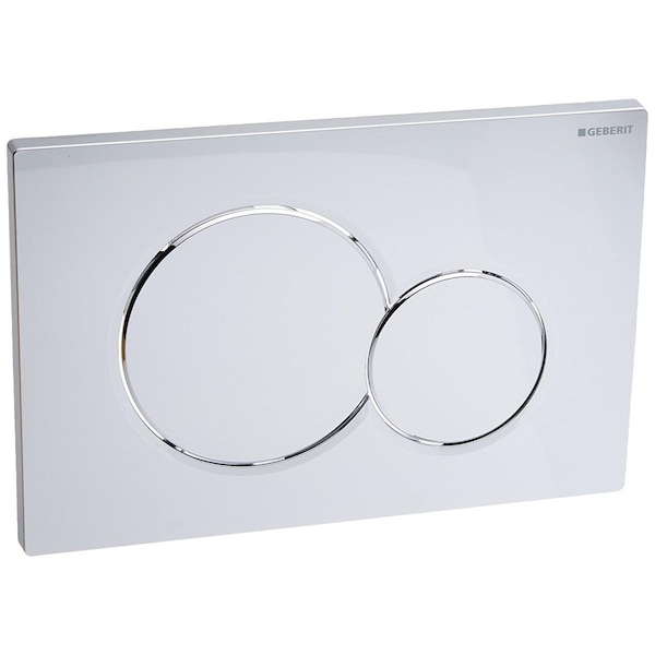 Geberit Dual Flush Actuator Plates, Sigma - Polished Chrome GE12723 | Zoro