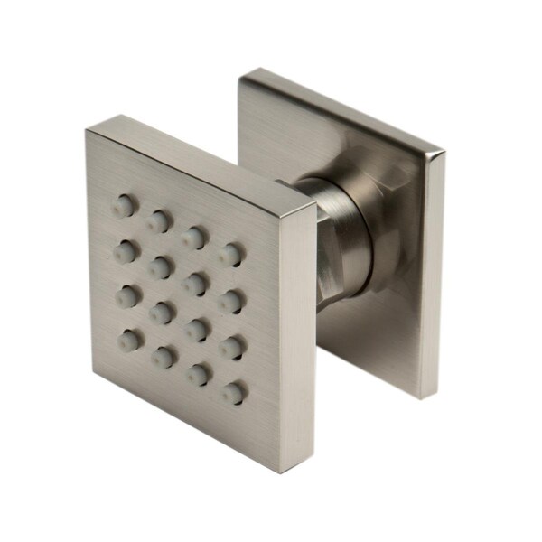 Made-To-Order 2 in. Square Adjustable Shower Body Spray - Brushed ...