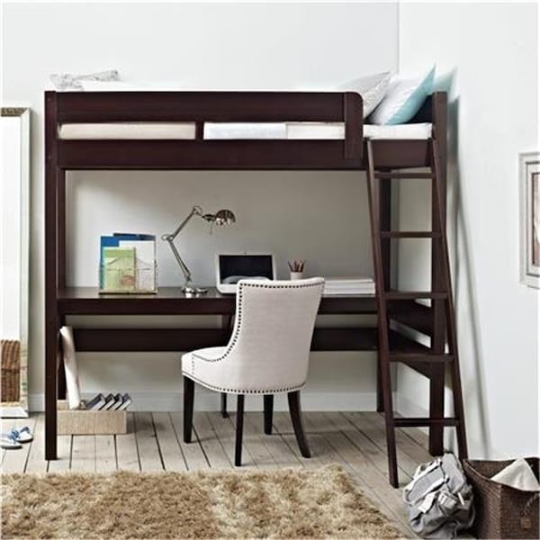 Doral Asia Dorel Asia DA6580 Dorel Living Harlan Loft Bed with Desk ...