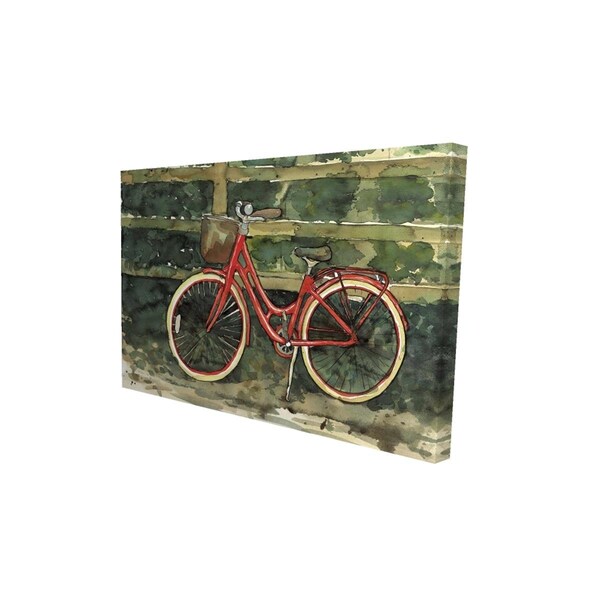 Fondo 20 x 30 in. Riding in the Woods by Bicycle-Print on Canvas ...