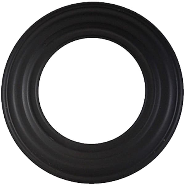 Gray Metal 6-605 6 in.; 24 Gauge Black Stove Pipe Collar 6-605 | Zoro