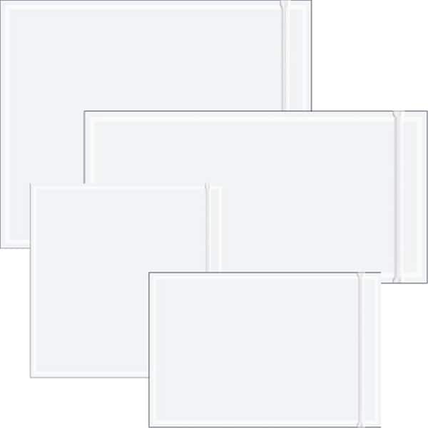 Officespace 6 x 9 in. 2 Mil Poly Resealable Clear Face Document ...