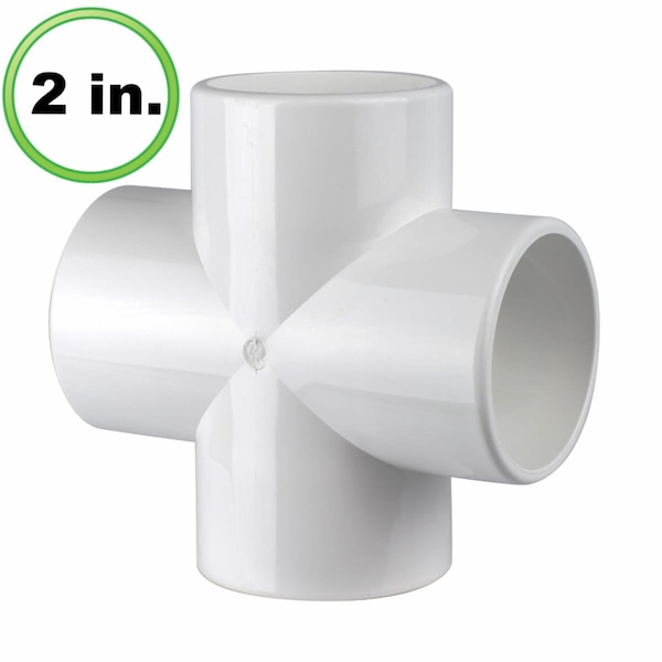 Circo Innovations 2 in. 4-Way x PVC Fitting Cross 136-F | Zoro