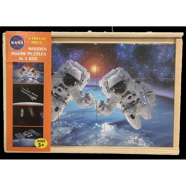Texas Toy Distribution NASA 4in1 Wood Puzzle Box 12PK WP101 | Zoro