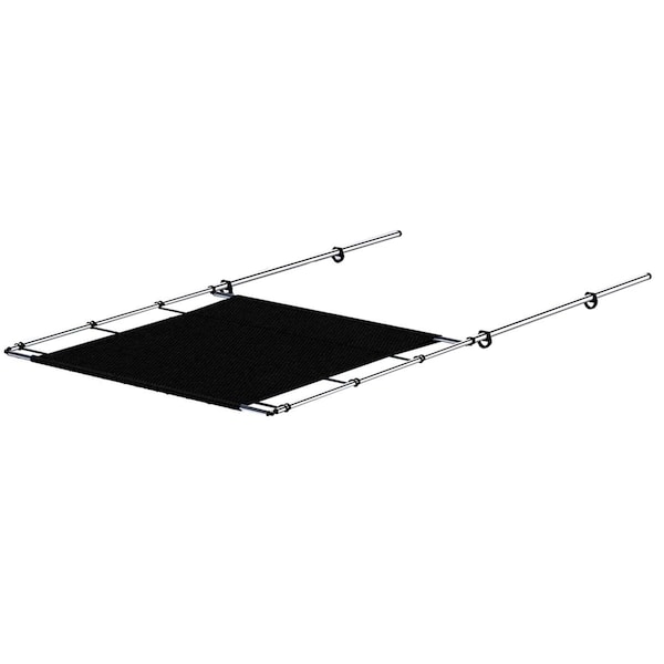 Sureshade 57 in. Wide Stainless Steel PTX Power Shade, Black 2021026400 ...