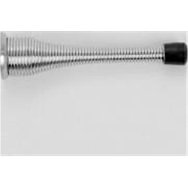 Heat Wave 3 in. Base Board Spring Door Stop, Bright Chrome HE766533 | Zoro