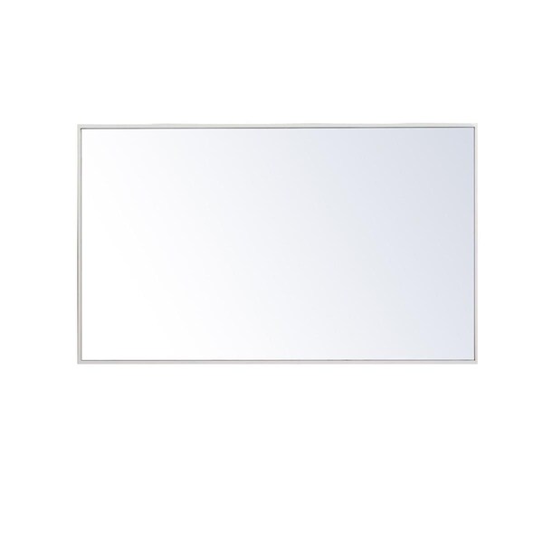 Blueprints 24 x 40 in. Metal Frame Rectangle Mirror, White BL2571285 | Zoro