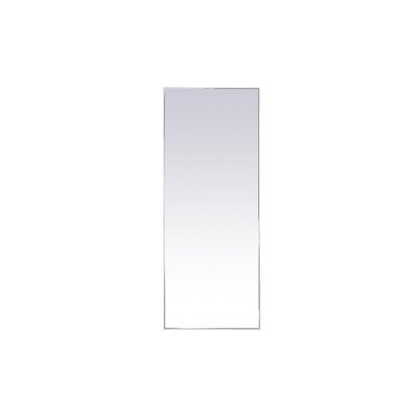 Blueprints 24 x 60 in. Metal Frame Rectangle Mirror, White BL2571289 | Zoro