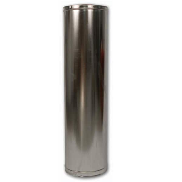Superior 12 x 48 in. Stainless Steel Wood Burning Chimney Pipe 48-12DM ...