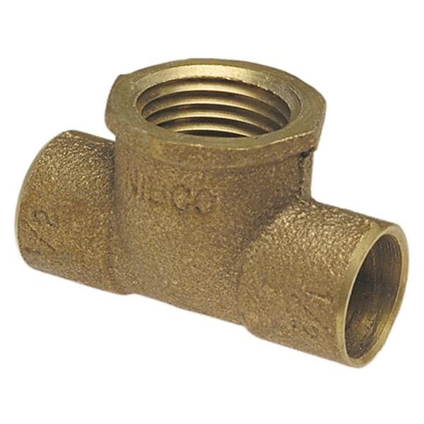 Nibco 34 in. Lead Free Cast Copper Fitting Tee 712LF34 | Zoro