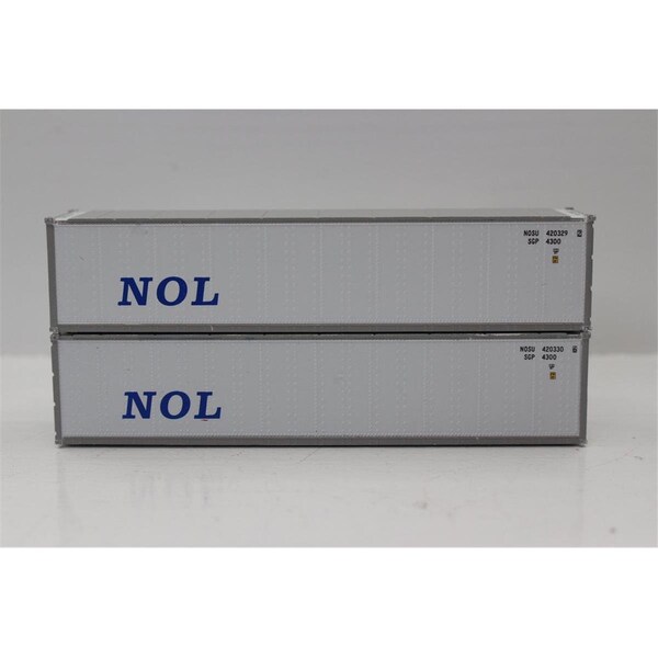 Jacksonville Terminal N Scale NOL 40 ft. Container - Pack of 2 ...