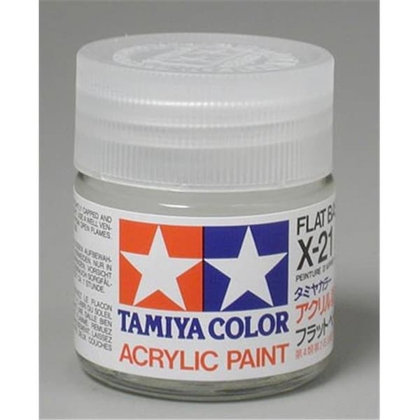 Tamiya Paint TAM81021 Tamiya X21 Acrylic; Flat Base TAM81021 | Zoro