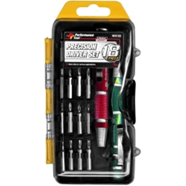 Performance Tool Precision Screw Driver Set, 18 Piece W9169 | Zoro