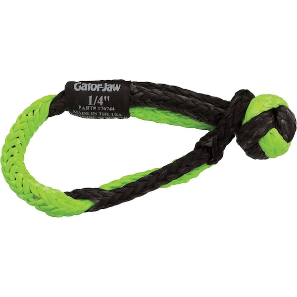 Bubba Rope Mini Gator - Jaw Soft Shackle, 0.25 in. BUB176744 | Zoro