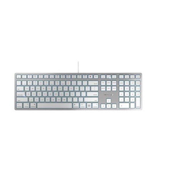 Doomsday USB-C Ultra Flat Keyboard with Mac Layout - Silver & White ...
