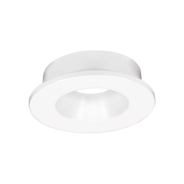 Brillantez 1 in. Trim Round Downlight for RLF-1107 Series, White ...