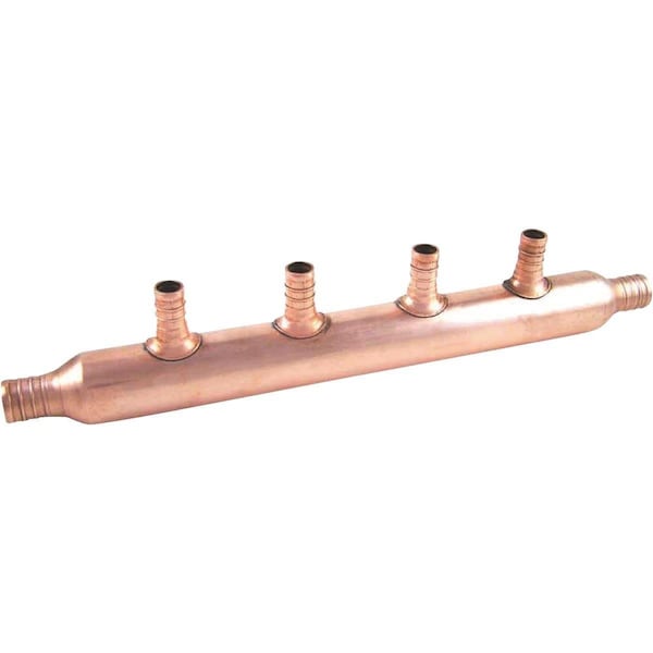 Homewardbound 4 Port Open Copper Manifold with Barb Branches HO2596072 ...