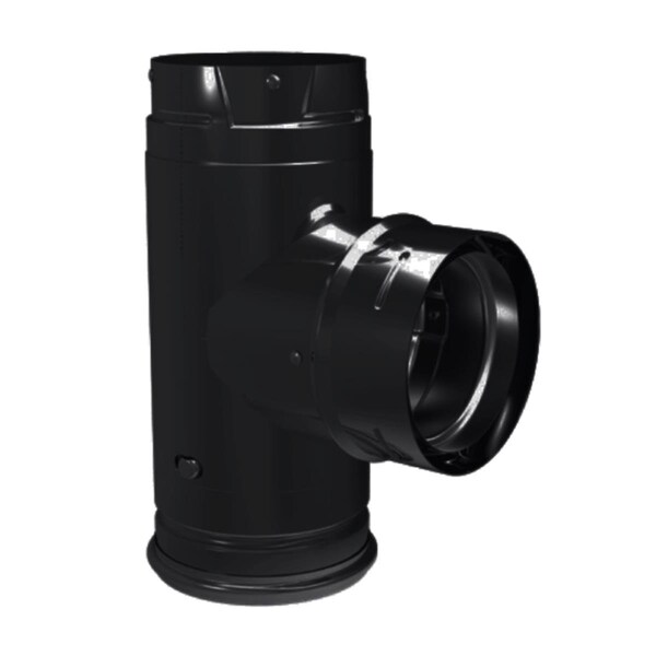 Dura Vent 4PVP-TB1 4 in. Dia. Pellet Vent Pro Single Tee with Clean-Out ...
