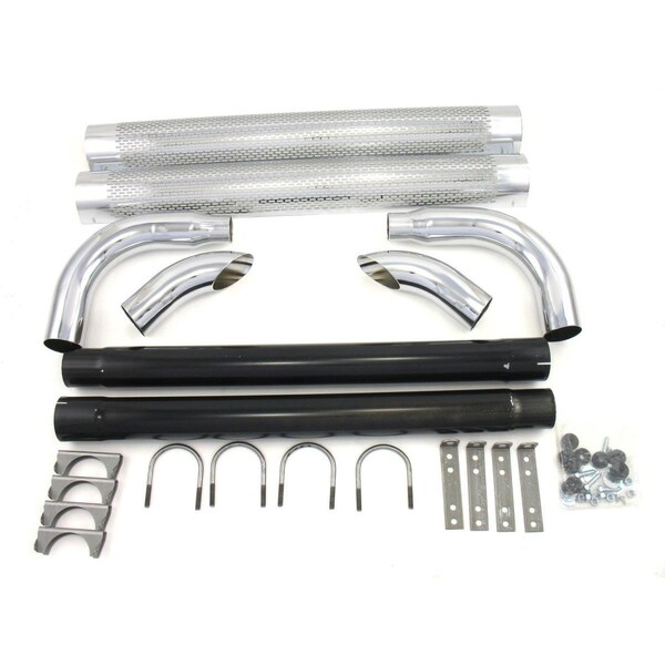 Patriot Exhaust 80 in. Side Exhaust Chrome H1080 | Zoro