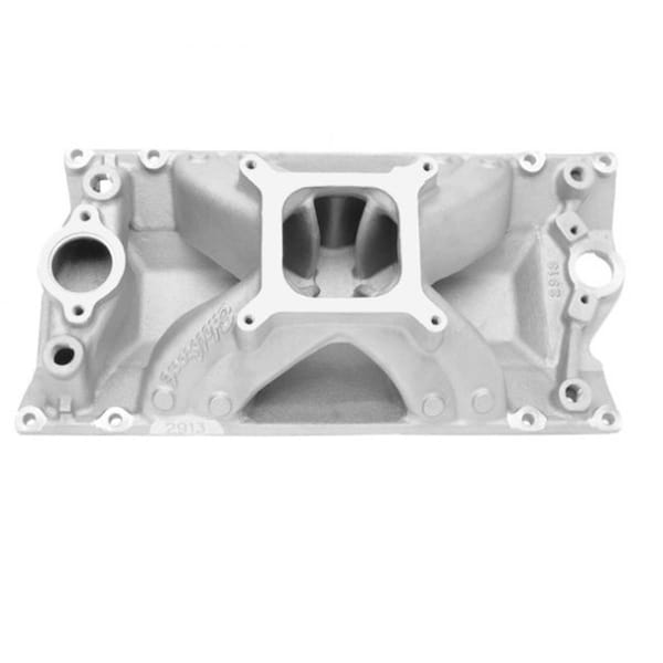 Edelbrock Super Victor Satin Single Plane Intake Manifold 2913 | Zoro