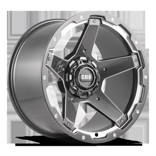 Grid Wheels 4A20120CIN 20 x 12 in. Insert Center Cap Wheels - Chrome ...