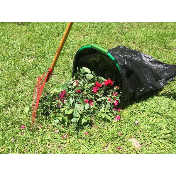Veranda Lawn Leaf Bag Holder Turns A Plastic or Bio Lawn Leaf Bag ...