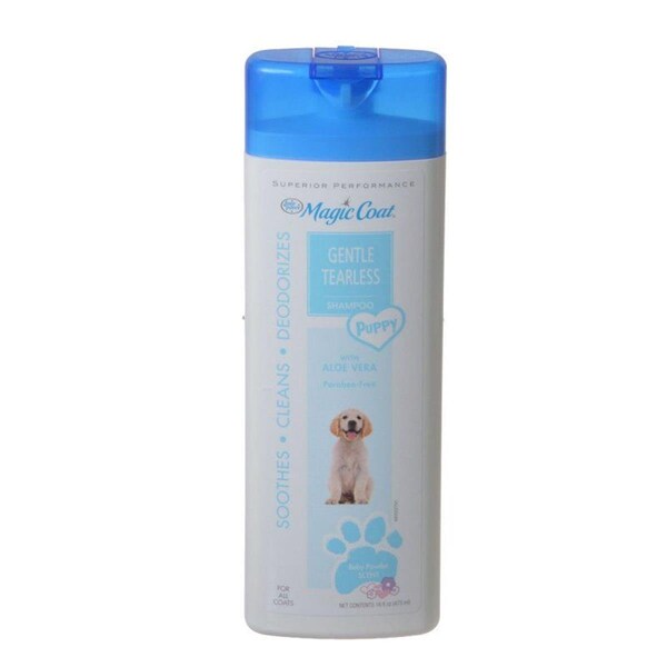 Four Paws 16 oz Magic Coat Gentle Tearless Puppy Shampoo with Aloe Vera ...