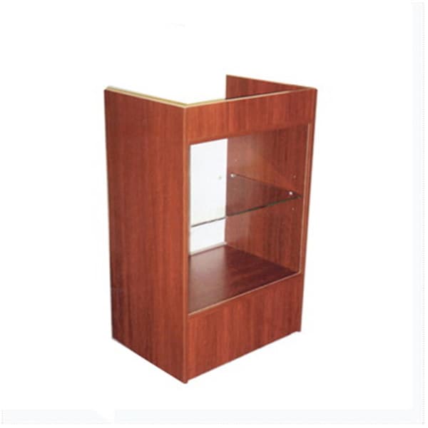 Amko Cash Register Stand with Glass, Cherry SCRGC | Zoro