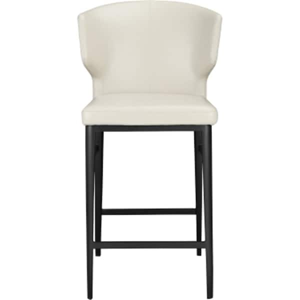 Moes Home Collection Delaney Counter Stool in Beige Leatherette on ...