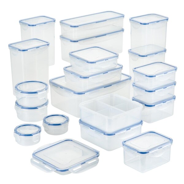 Locknlock Food Storage Container Set, Clear - 38 Piece HPL826S19 | Zoro