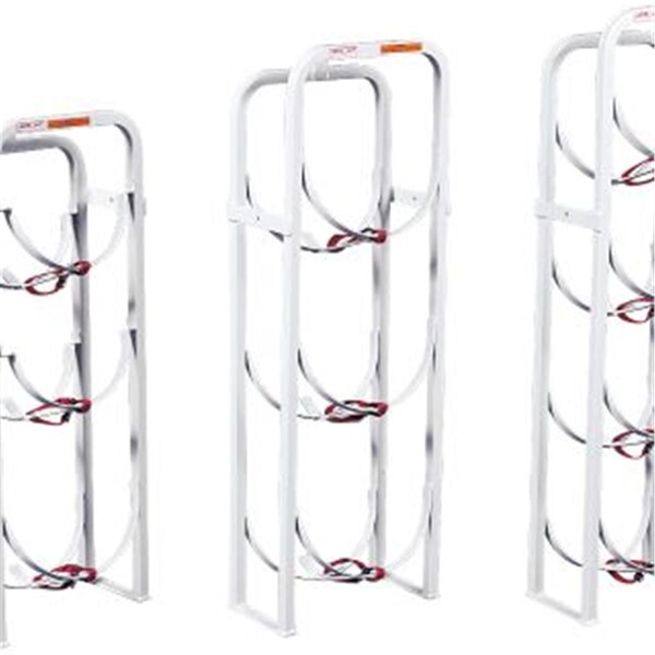 Weather Guard 40 in. Refrigerant Tank Rack for Full-Size Vans, White ...