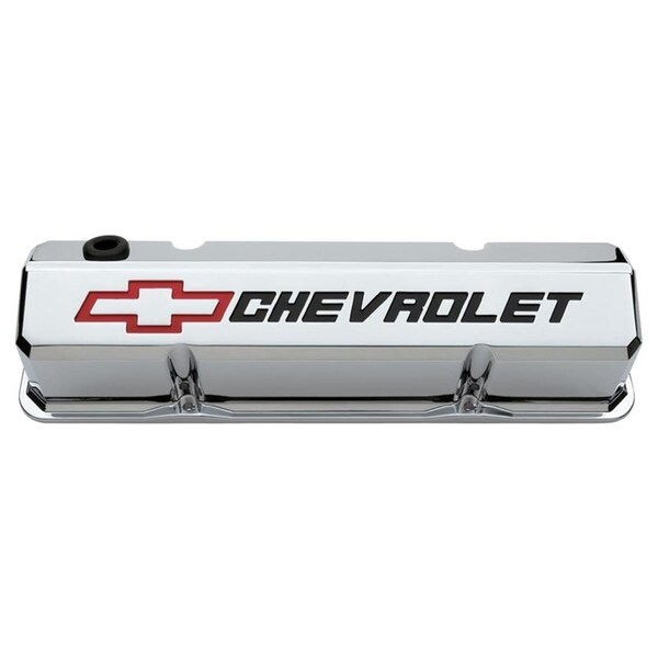 Proform Valve Covers Slant Edge Tall Die Cast Chrome with Recessed ...