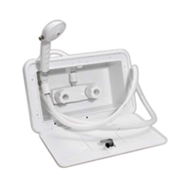 Phoenix Faucets 25 Turn Plastic Exterior Shower Box with 59 in. Vinyl ...