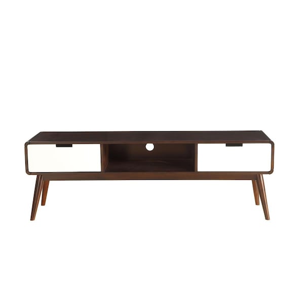 Oceantailer Home Roots Furniture 19 x 59 x 16 in. MDF & Wood Veneer TV ...