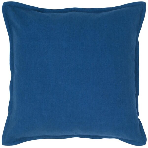 Palacedesigns Blue Solid Flange Edged Modern Down Throw Pillow ...