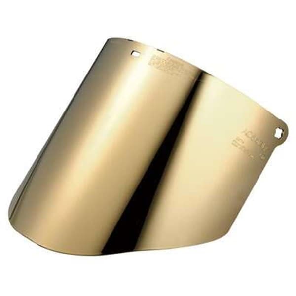3M WCP96G Gold-Coated Polycarbonate Clear Faceshield Window with Hard ...