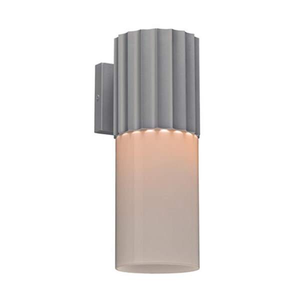 Plc Wallyx Silver Exterior Wall Light - Small 31740SL | Zoro